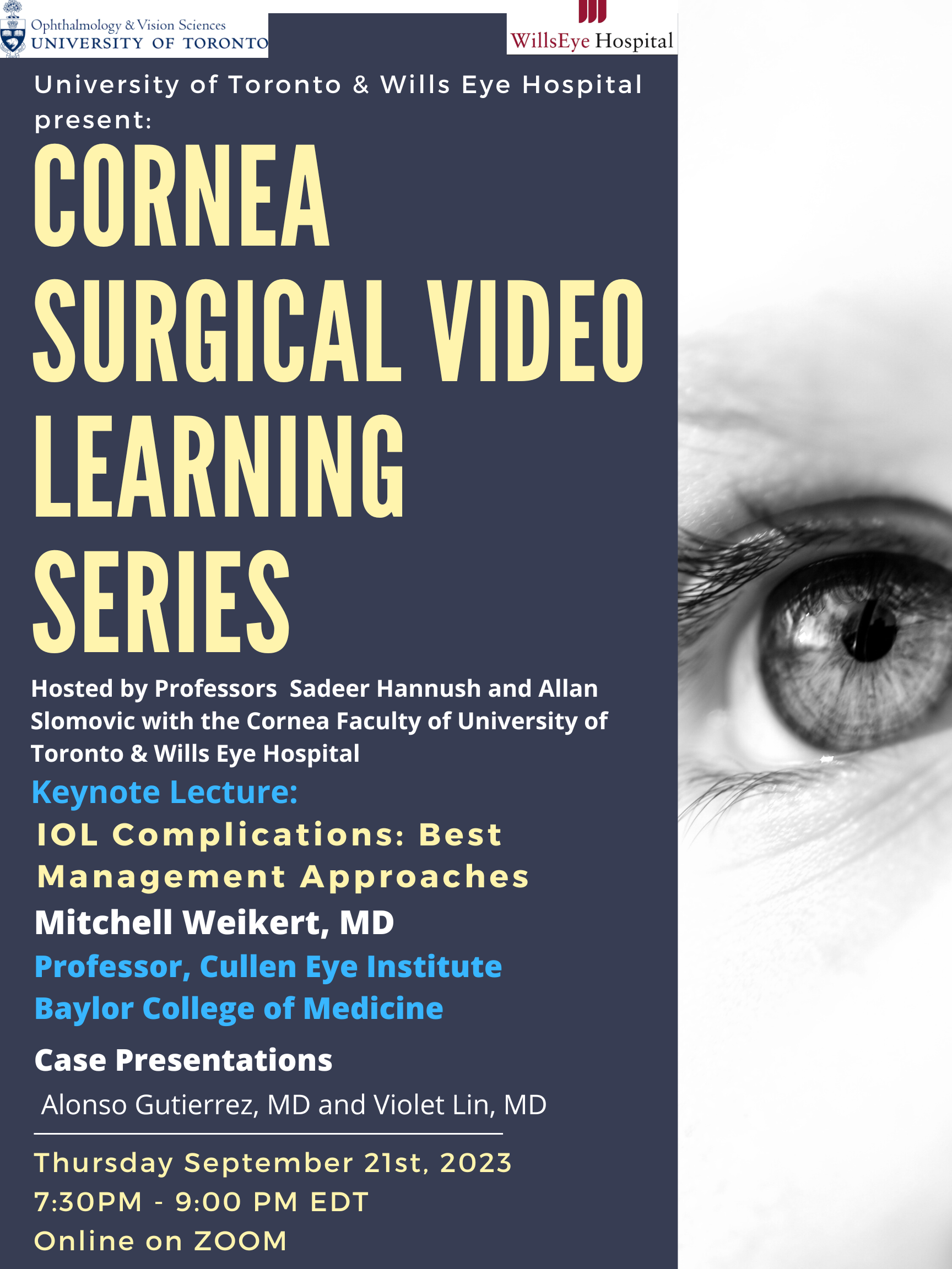Cornea Surgical Video Learning Series - IOL Complications: Best ...